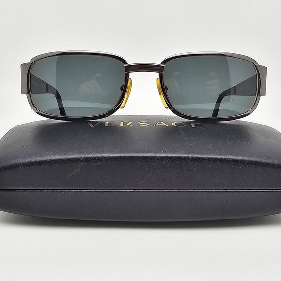 Versace | Accessories | Versace Mod S77 Col 89m Brushed Gunmetal Gold ...